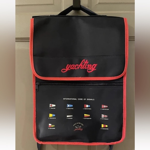 Paul & Shark | Bags | Paul Shark Yachting Navy Backpack Red Trim ...